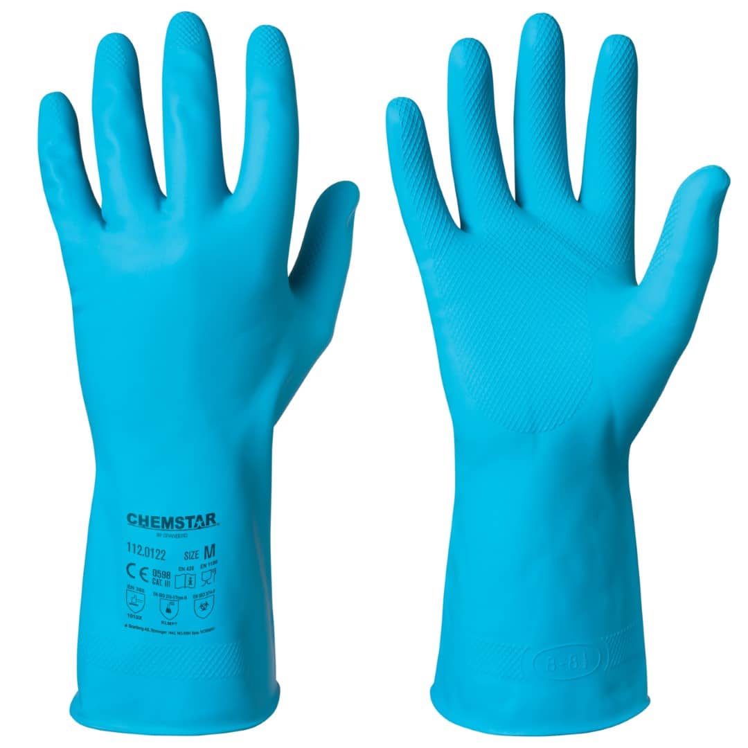 GRANBERG 0122 – Latex Grip Gloves for Food & Chemical Use